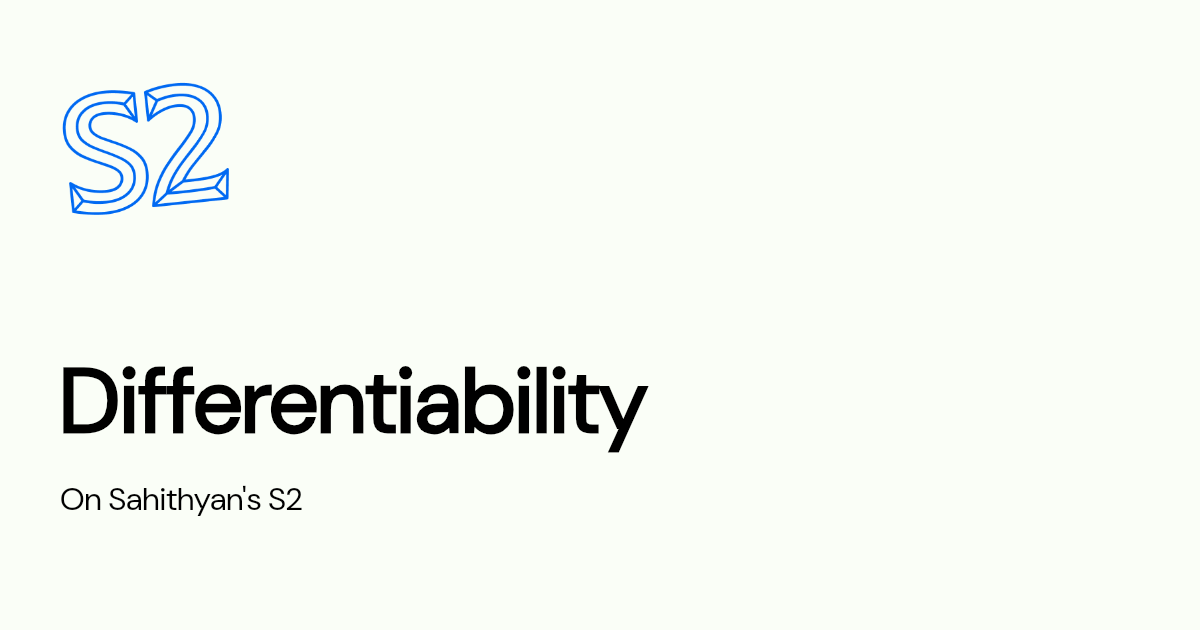Differentiability Sahithyans S2